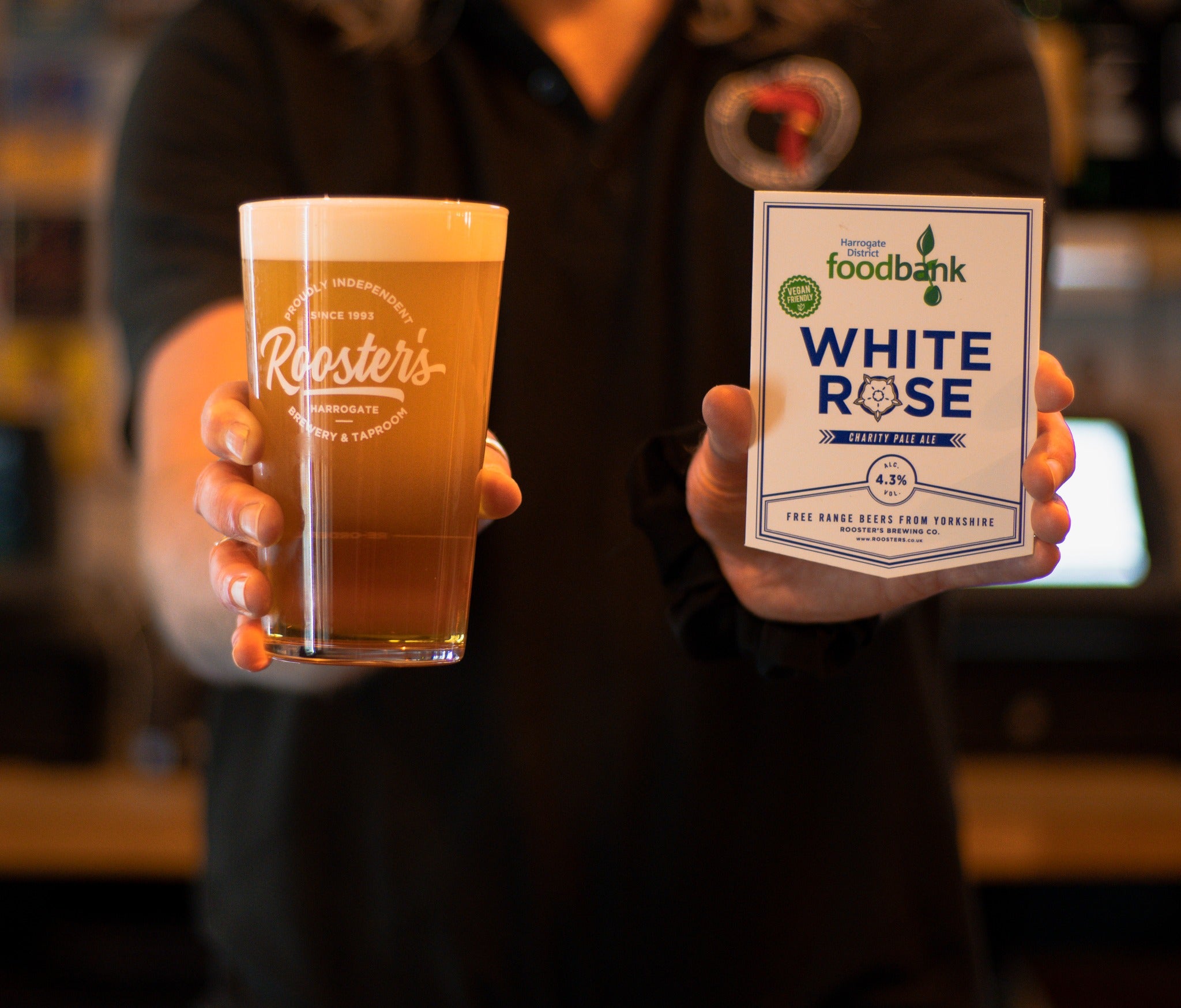 WHITE ROSE RAISES OVER £10,000 FOR LOCAL CHARITIES – RoostersBrewingCo